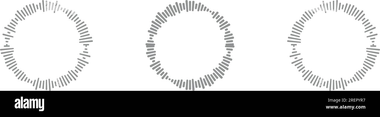 Sound Wave Collection. Play rhythm with audio bars, voice messages, and ...