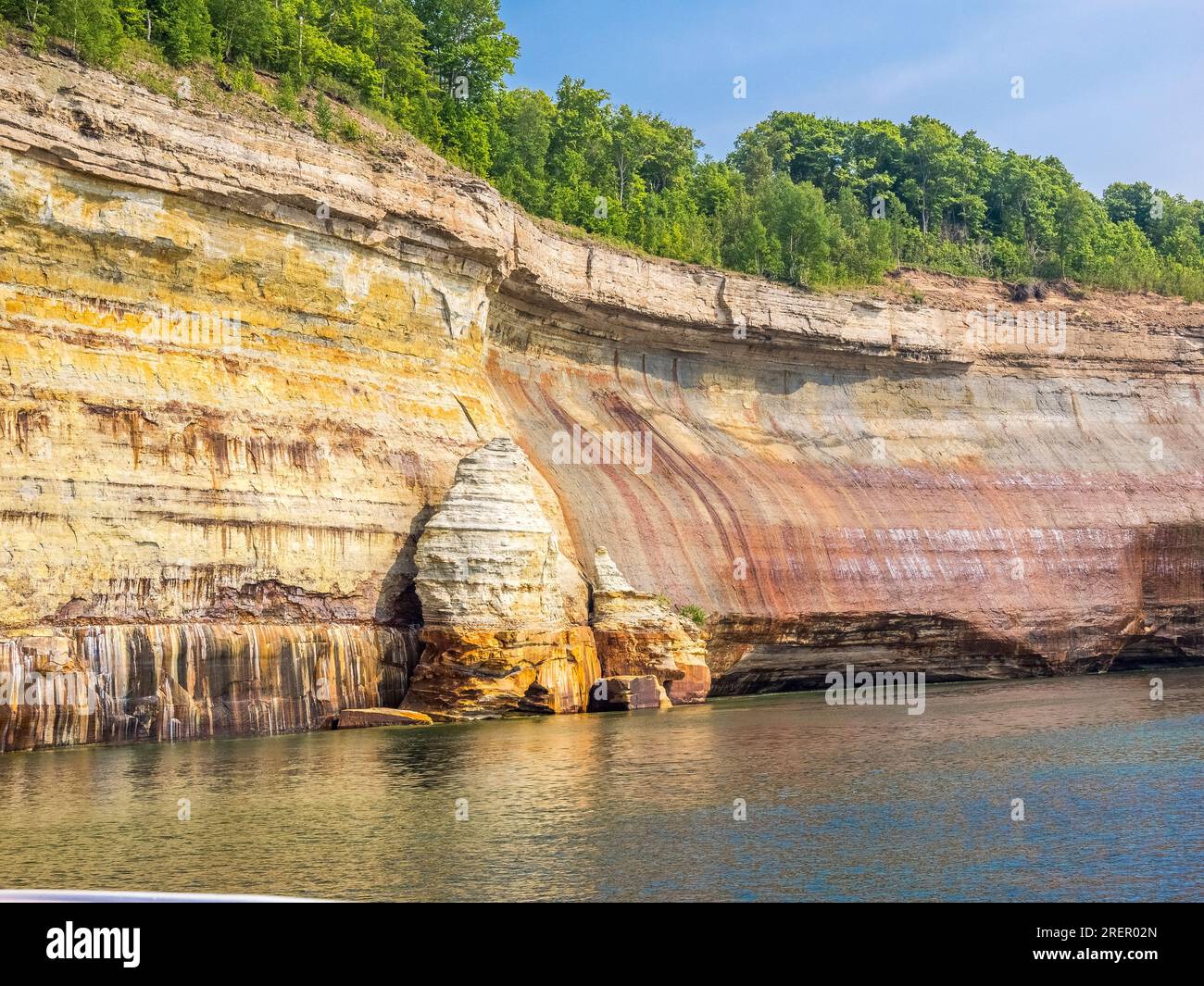 Pictured Rocks National Lakeshore on Lake Superior on the Upper ...
