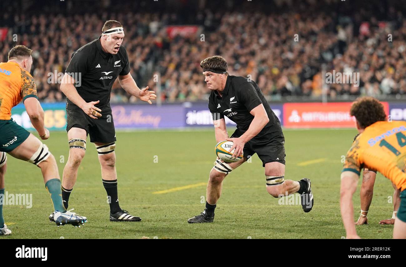 Melbourne, Australia. 29th July, 2023. Scott Barrett of New Zealand ...
