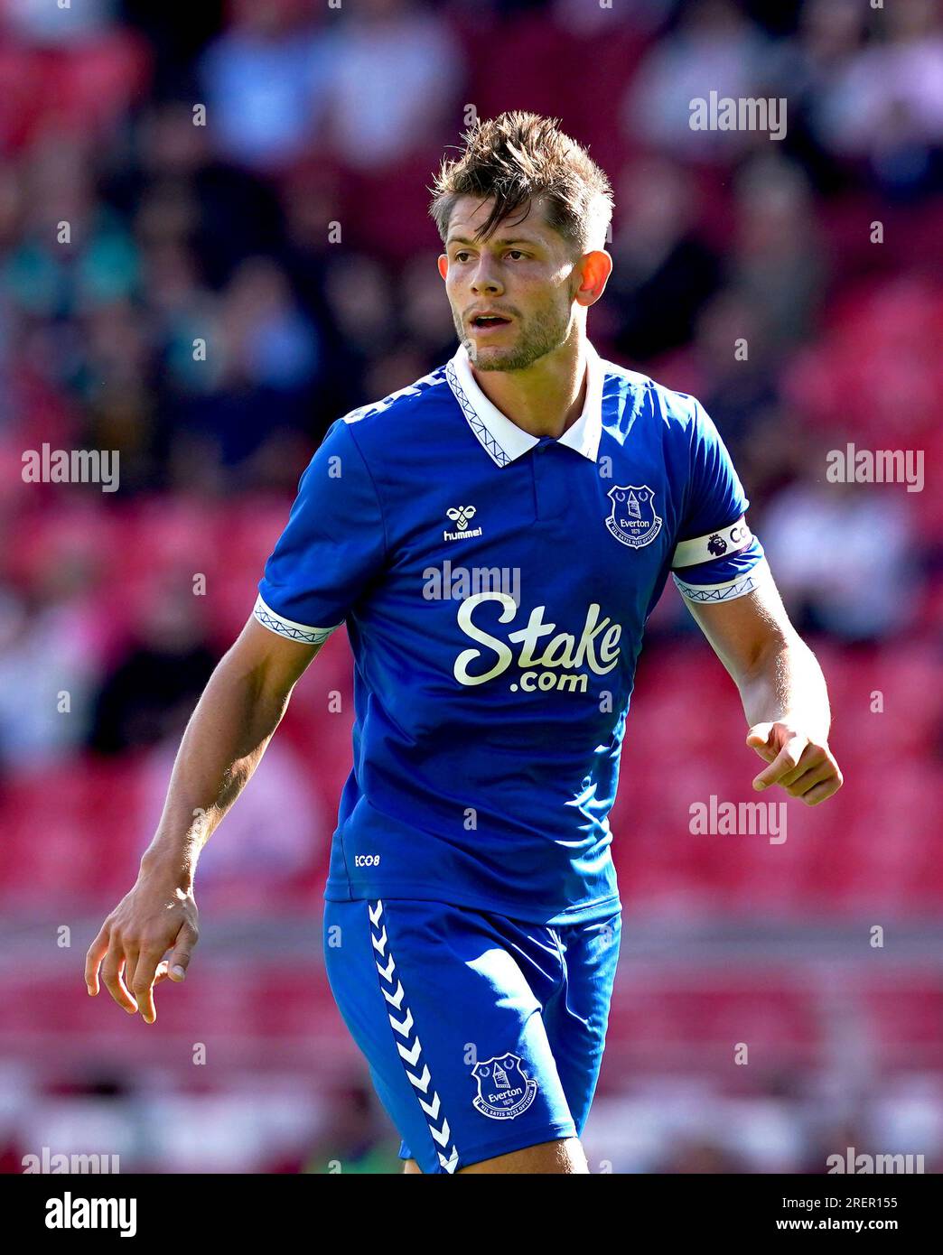 Everton's James Tarkowski during the pre-season friendly match at the ...