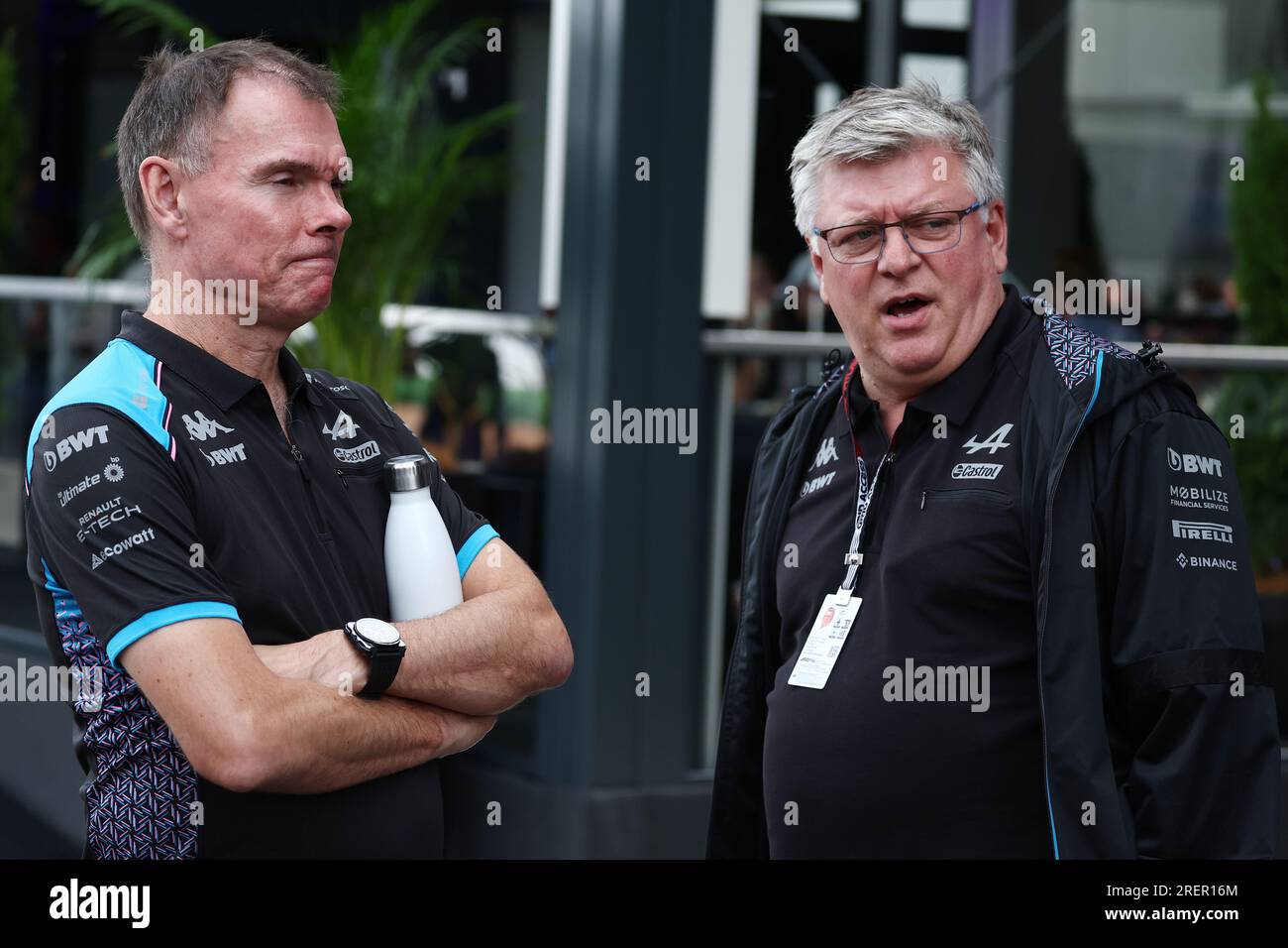 Spa Francorchamps, Belgium. 29th July, 2023. (L to R): Alan Permane ...