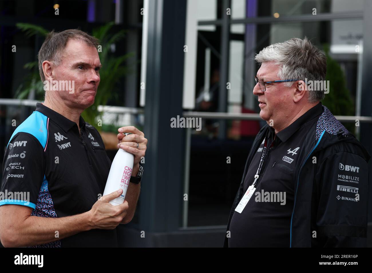 Spa Francorchamps, Belgium. 29th July, 2023. (L to R): Alan Permane ...