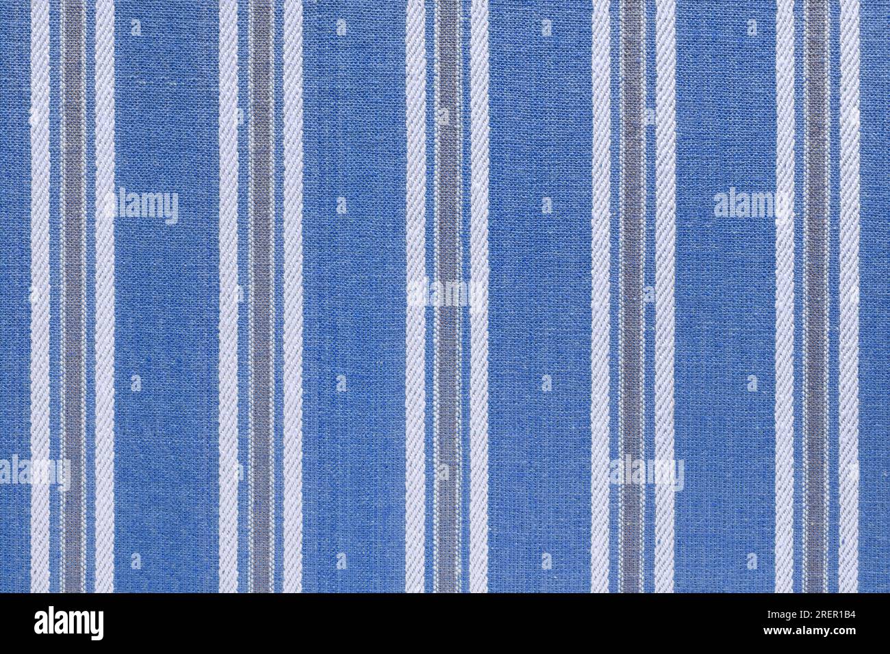 Natural linen texture as background. Cotton fabric with blue and white ...