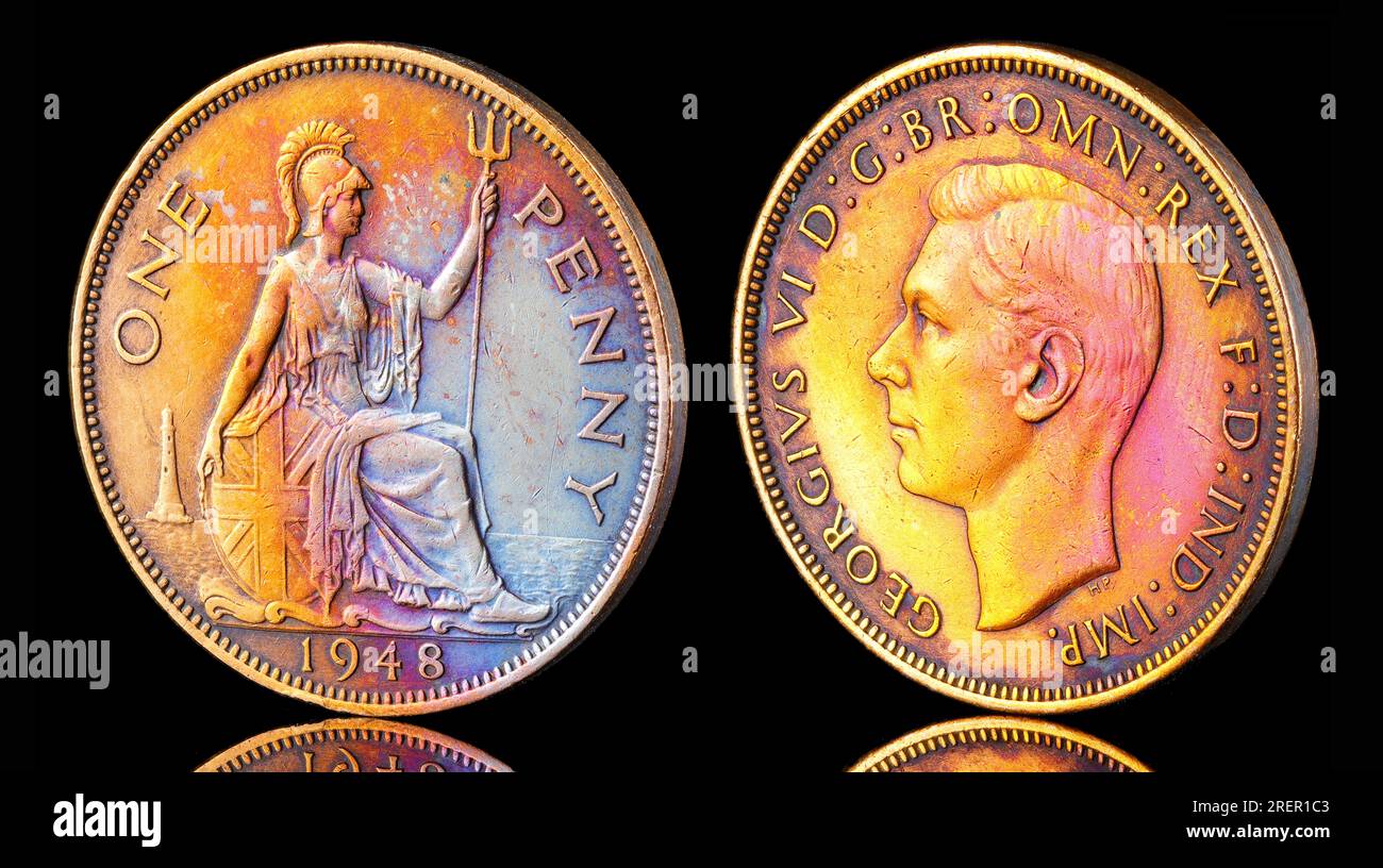 1948 britannia penny hi-res stock photography and images - Alamy
