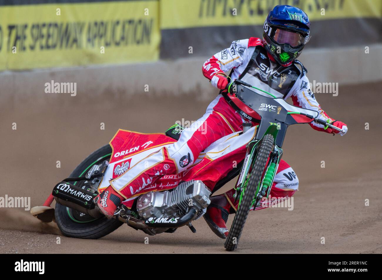 Wroclaw, Poland. 29th July, 2023. Patryk Dudek (Blue) of Poland during ...