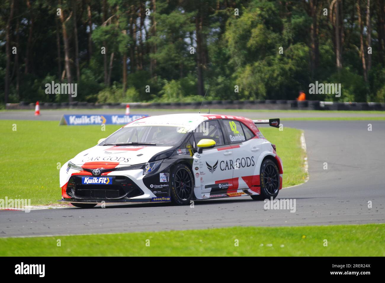 Dalton on Tees, 29 July 2023. George Gamble driving a Toyota Corolla GR ...