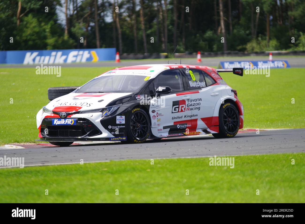 Dalton on Tees, 29 July 2023. Rory Butcher driving a Toyota Corolla GR ...