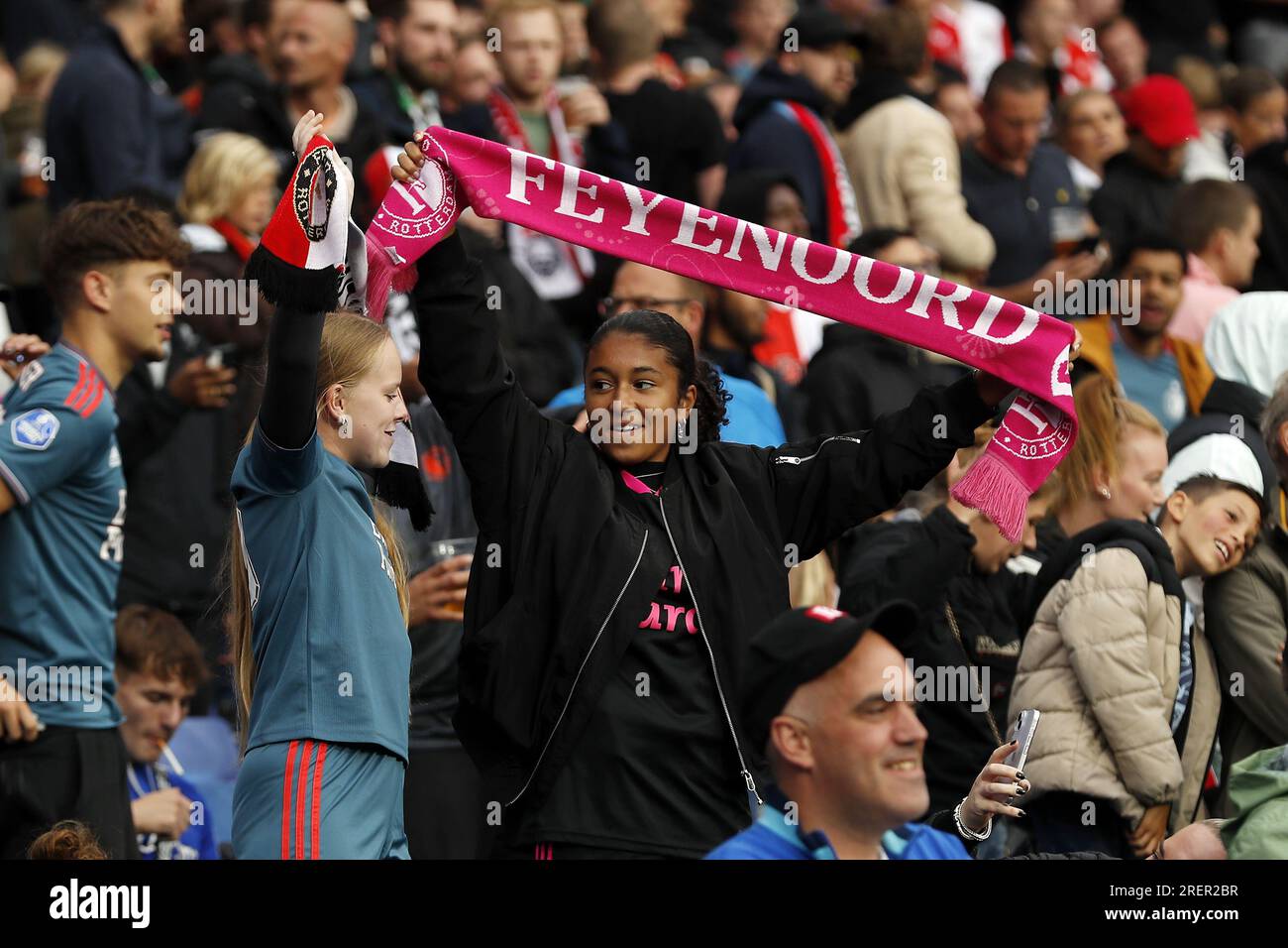 ROTTERDAM - Feyenoord fans during the friendly match between Feyenoord ...