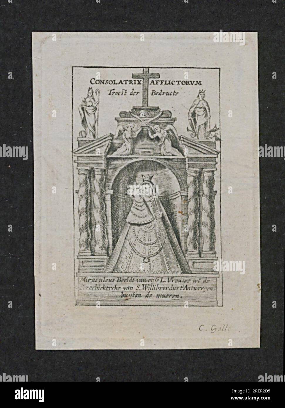 Our Lady, comforter of the afflicted after 1600 by Cornelis Galle the ...