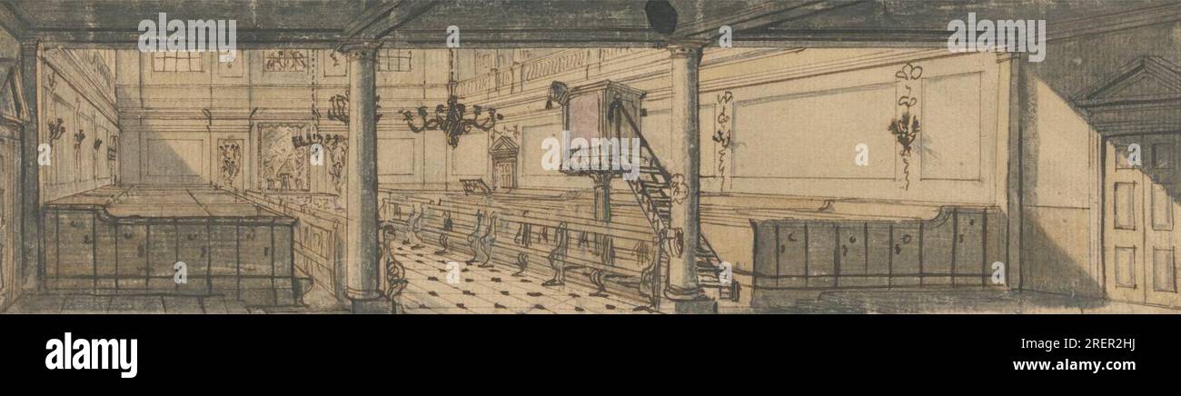 The Chapel of the Foundling Hospital, London by Theodore Jacobsen Stock ...