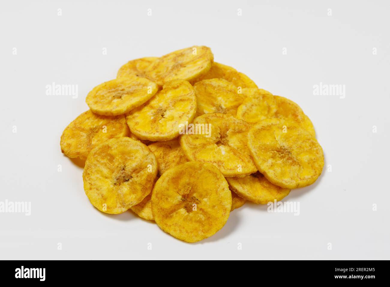 Kerala chips or Banana chips, cult snack item of Kerala,Isolated image ...