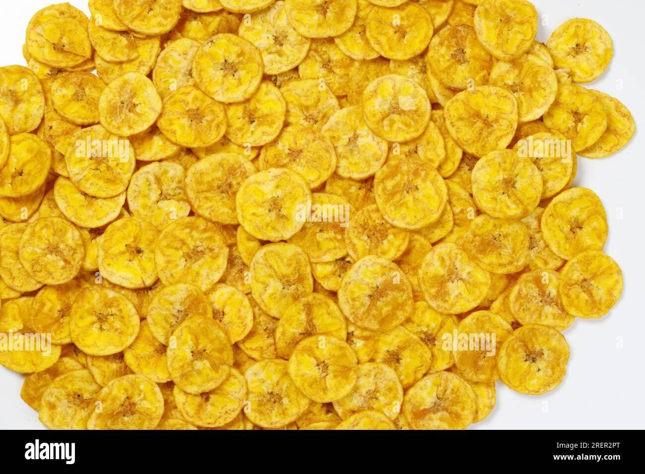Kerala chips or Banana chips, cult snack item of Kerala,Isolated image ...