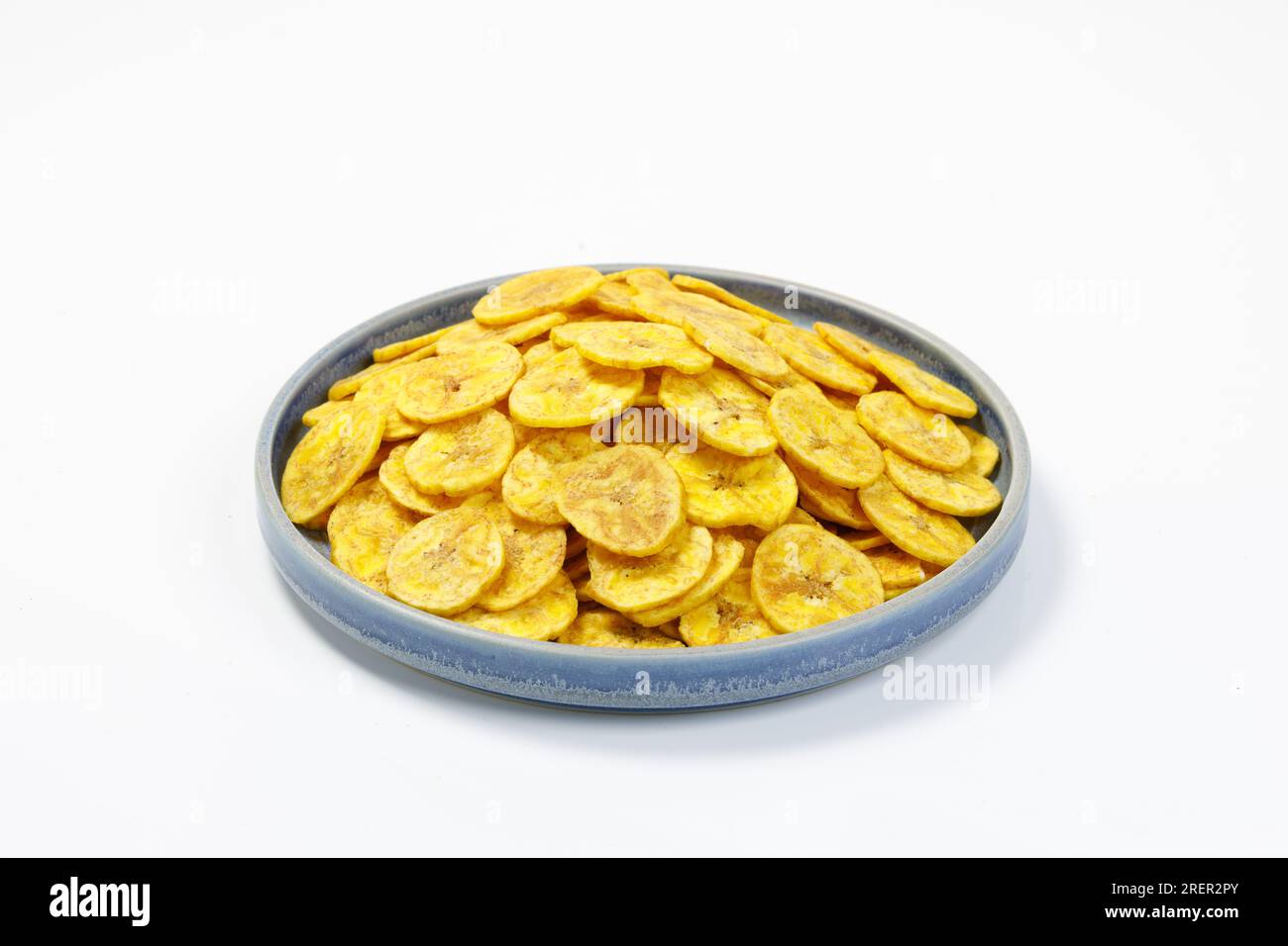 Kerala chips or Banana chips, cult snack item of Kerala,arranged in ...