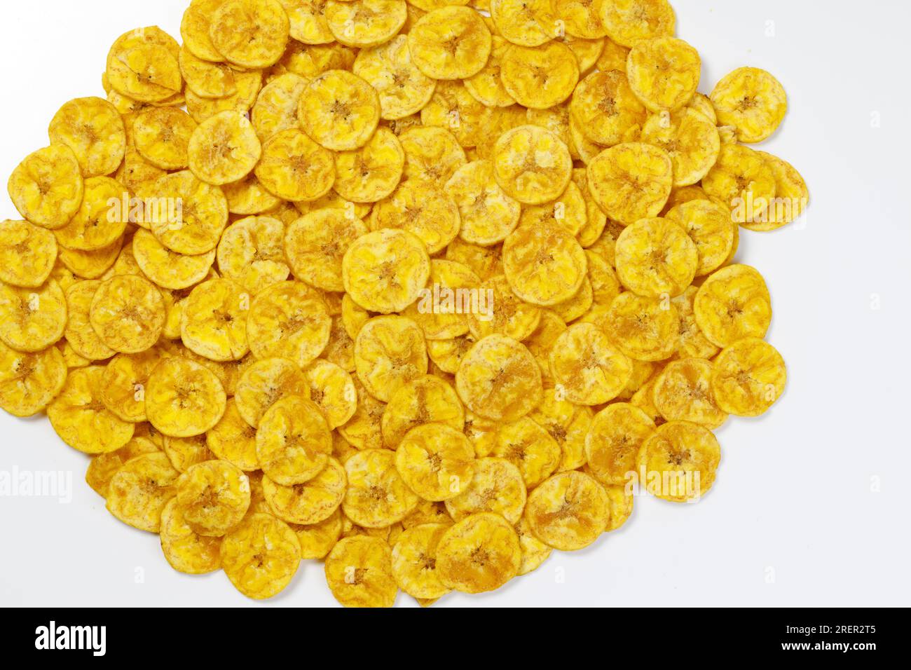 Kerala chips or Banana chips, cult snack item of Kerala,Isolated image ...