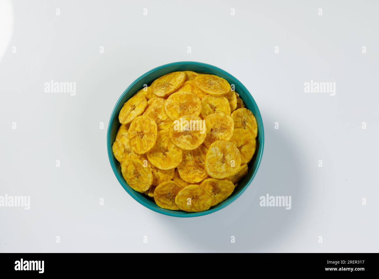 Kerala chips or Banana chips, cult snack item of Kerala,arranged in a ...