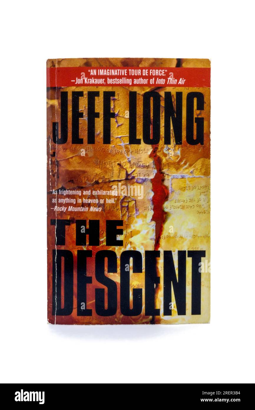 The Descent by Jeff Long, isolated on white background. Lahti, Finland ...