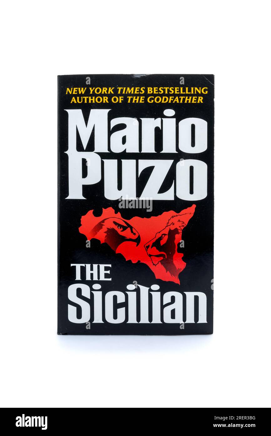 The Sicilian by Mario Puzo isolated on white background. Lahti, Finland ...