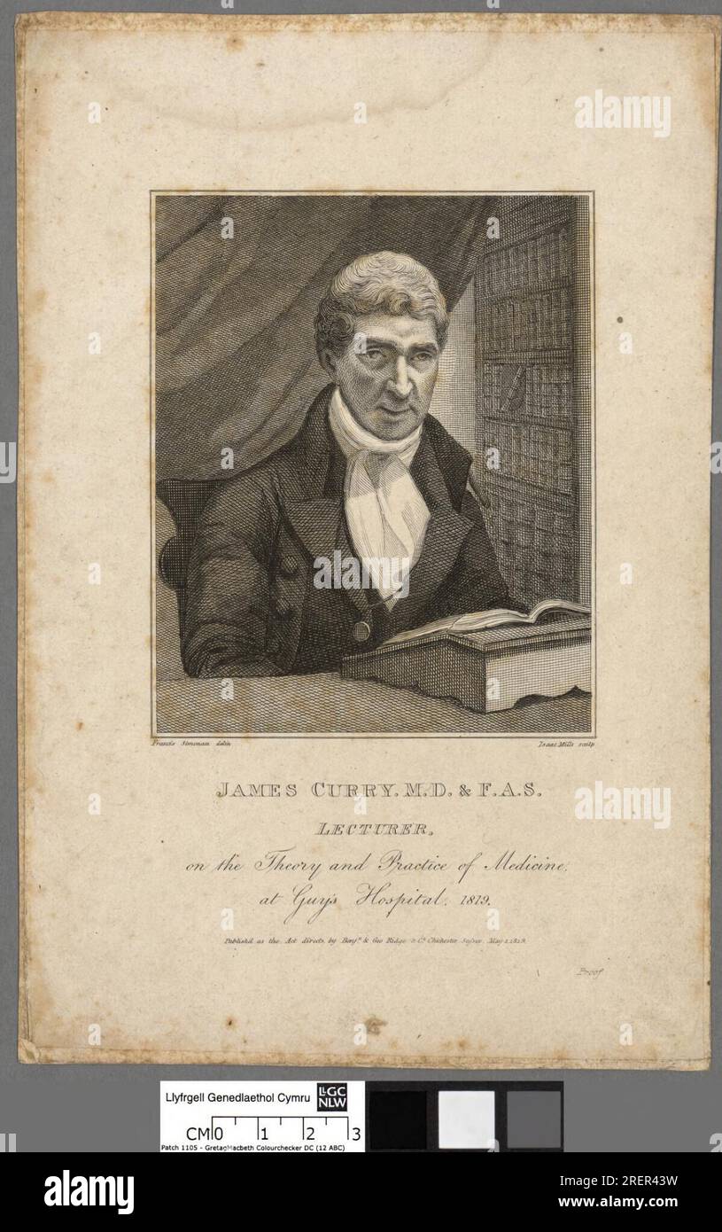 James Curry, M.D. & F.A.S 1819 by Isaac Mills Stock Photo - Alamy