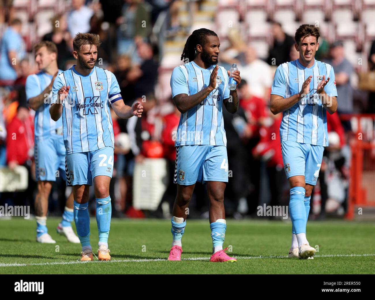 (left to right) Coventry City's Matt Godden, Kasey Palmer and Luis ...