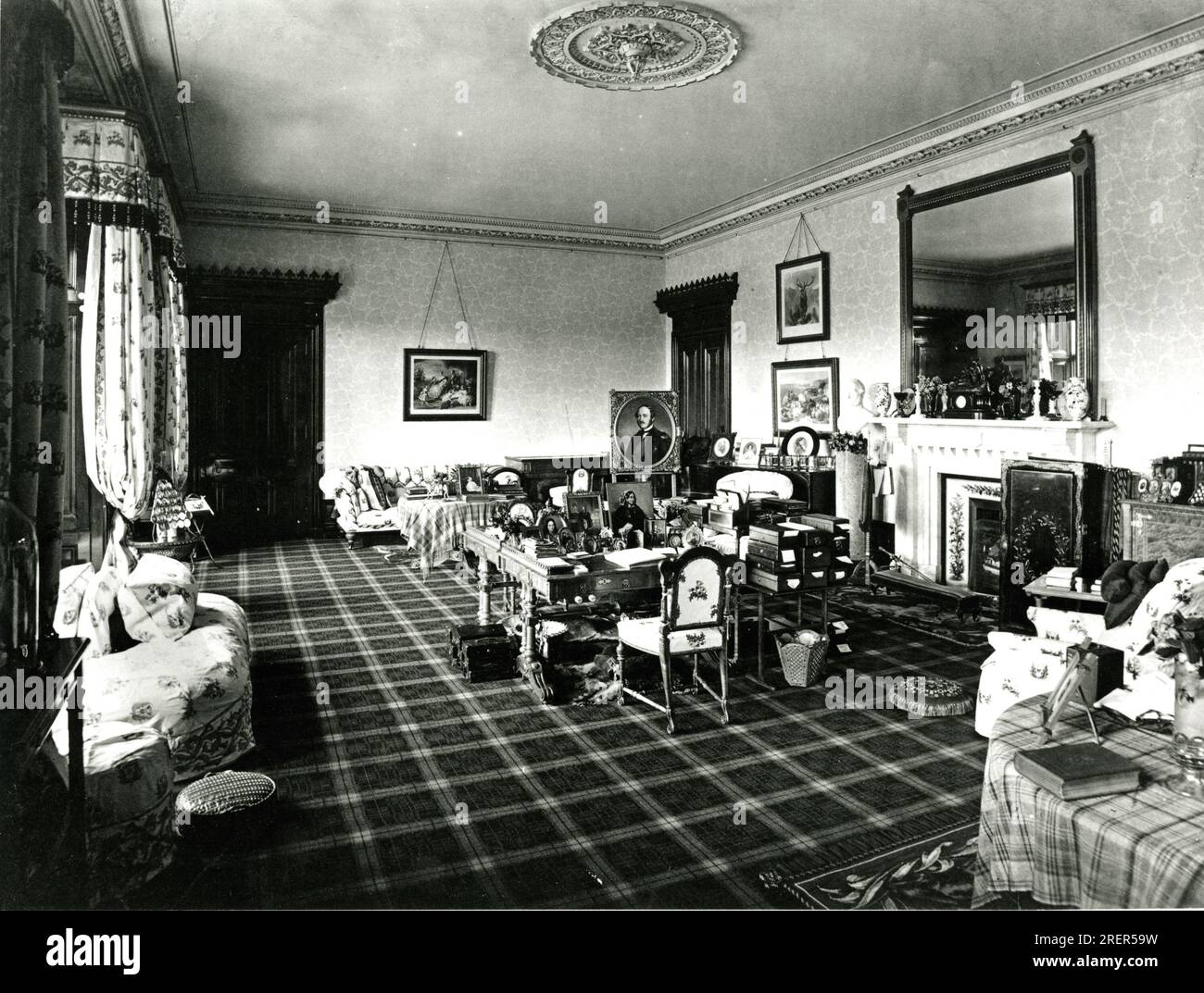Business Room Balmoral 1870s - 1880s by George Washington Wilson Stock ...