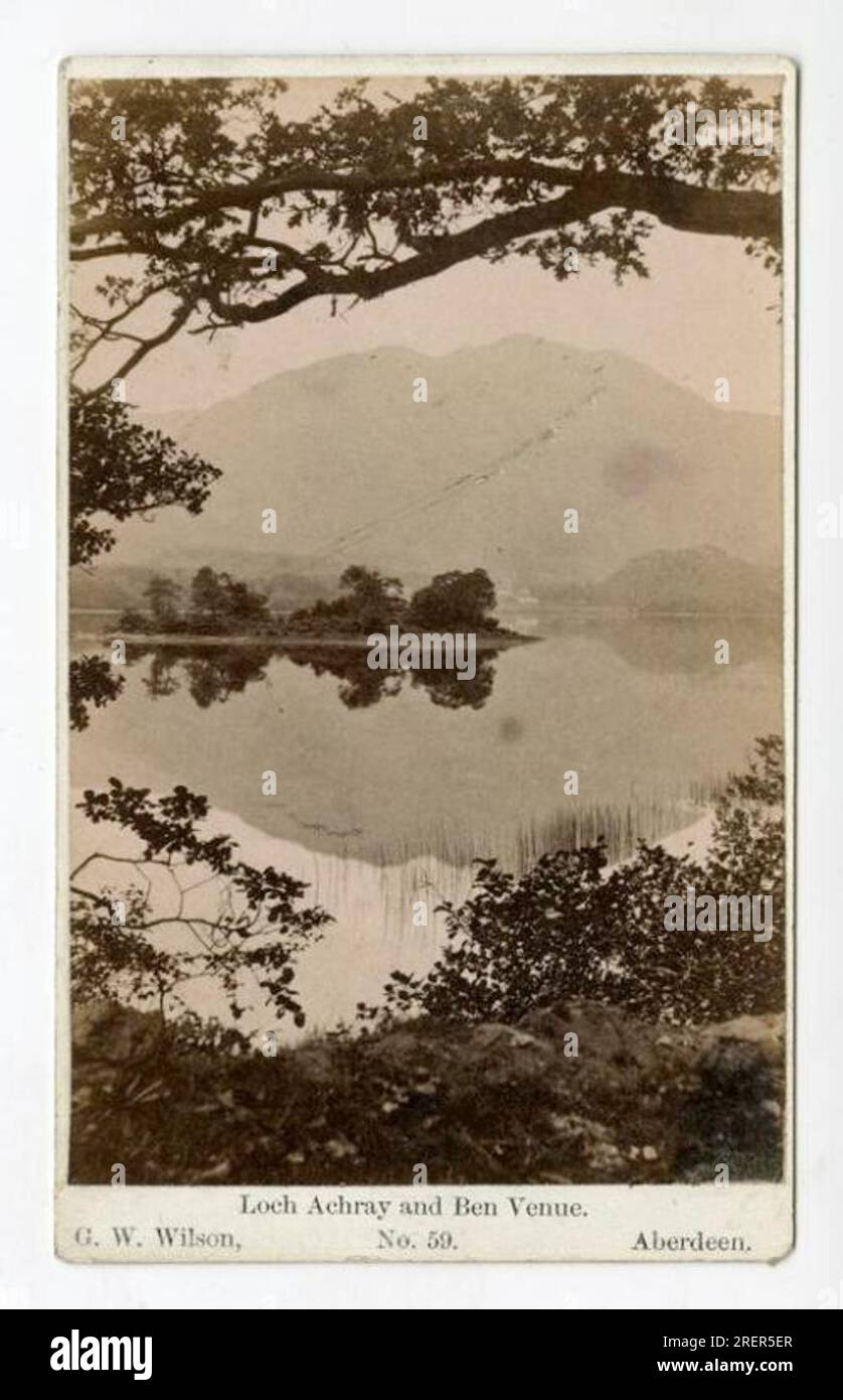 Loch Achray And Ben Venue - George Washington Wilson 1870s by George ...