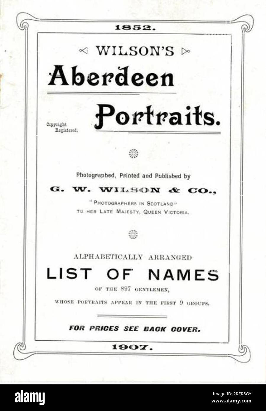 Aberdeen portraits george washington wilson hi-res stock photography ...