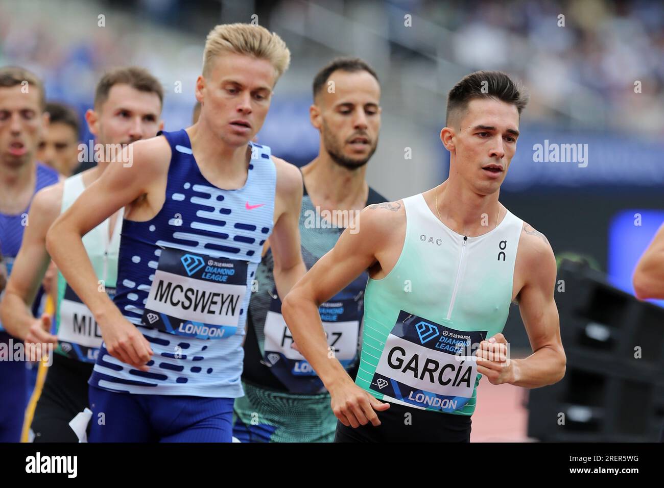 Mario GARCÍA (Spain) competing in the Men's 1500m Final at the 2023 ...