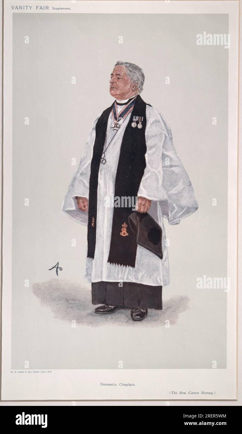 Domestic Chaplain 22 May 1907 by Roland le Strange Stock Photo - Alamy