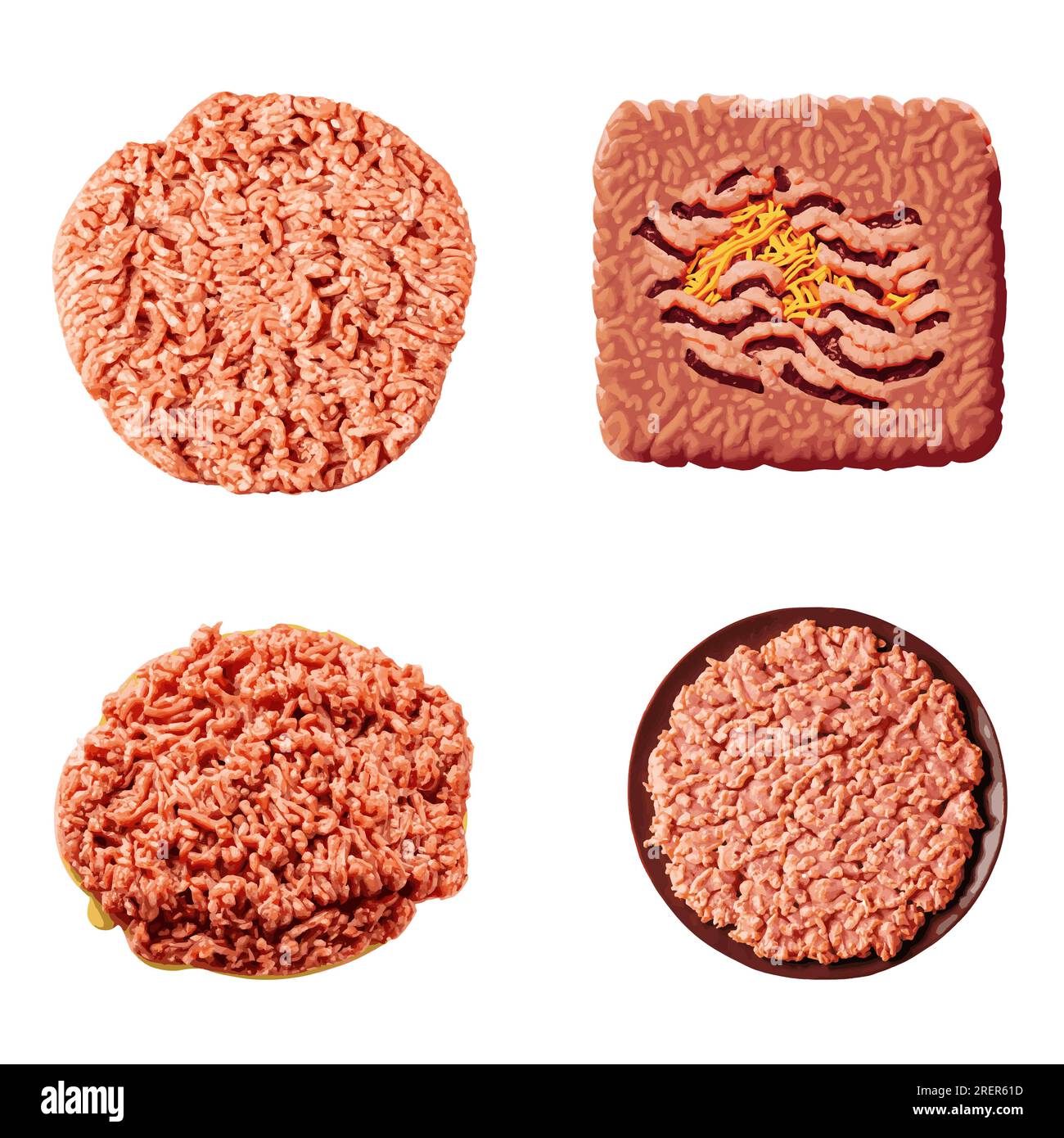 Cooking red meat Stock Vector Images - Alamy