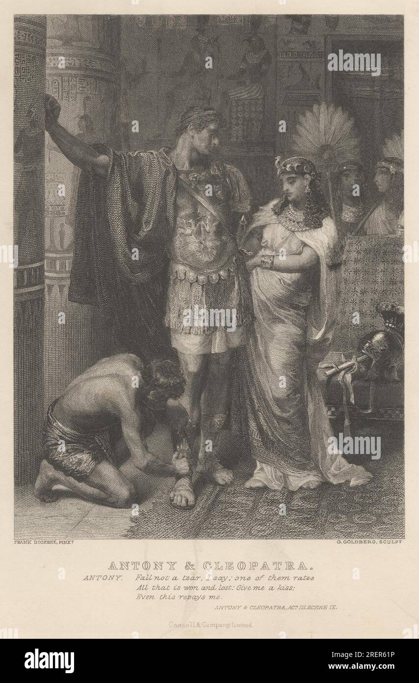 Antony and cleopatra engraving hi-res stock photography and images - Alamy