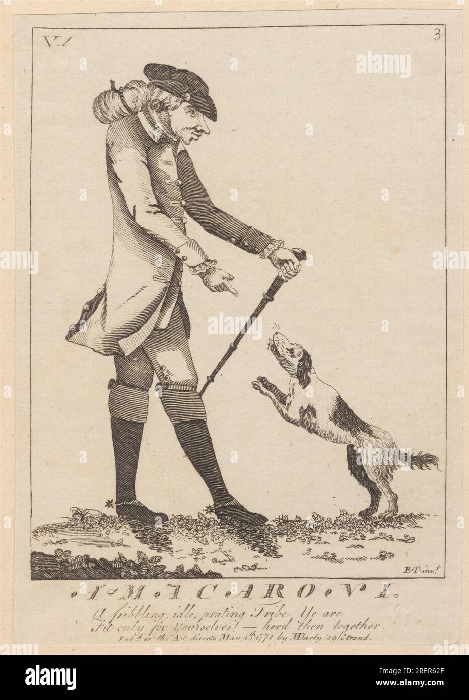 A Macaroni 1771 by Edward Topham Stock Photo - Alamy