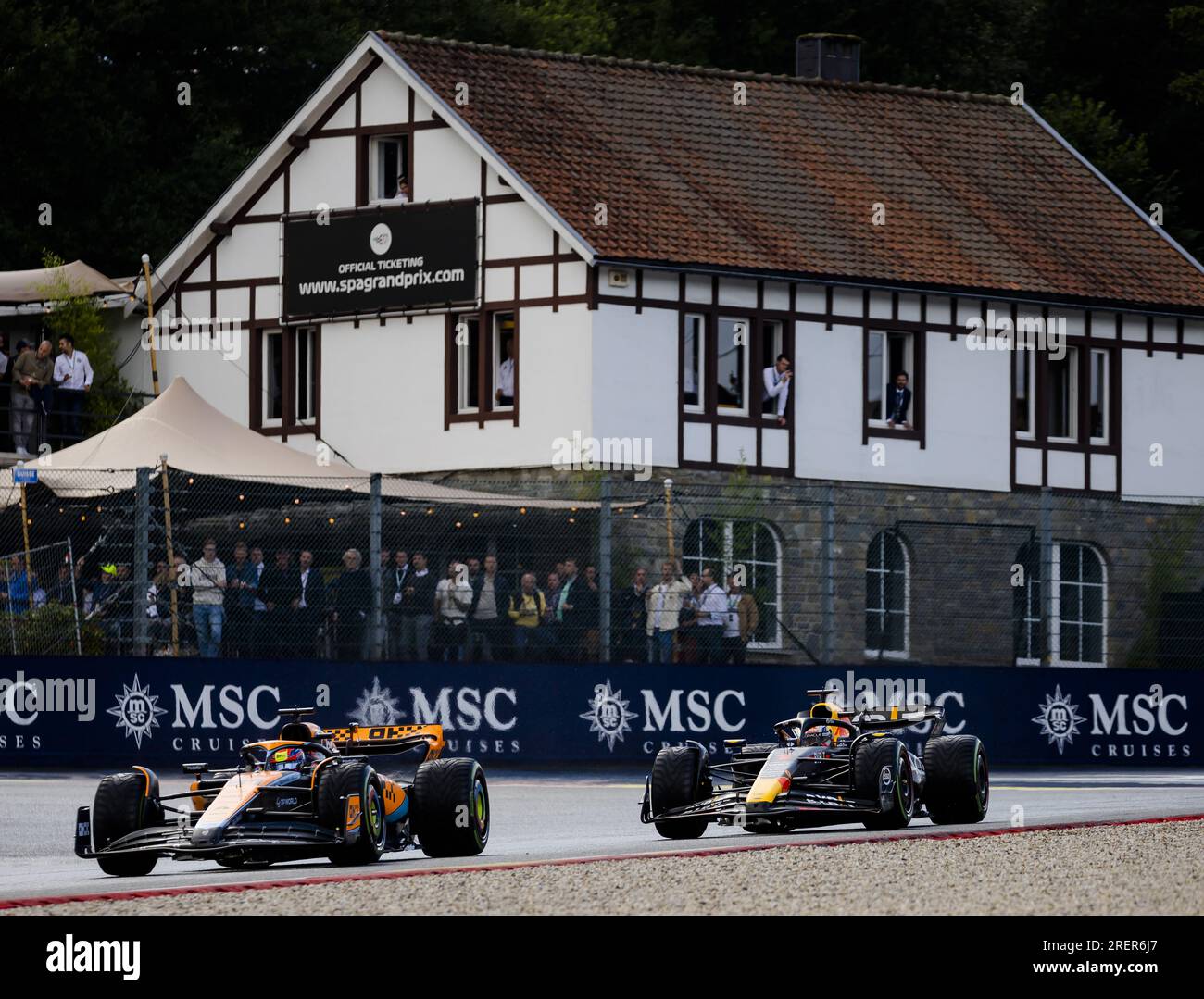 SPA - Oscar Piastri (McLaren) and Max Verstappen (Red Bull Racing ...