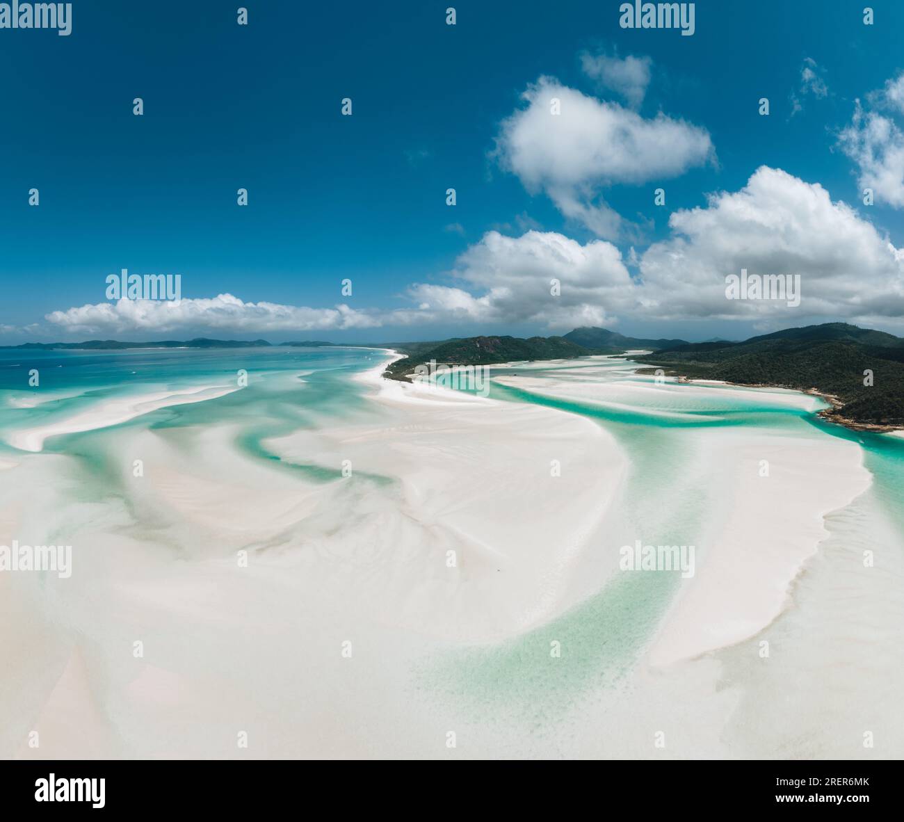 Aerial view beautiful whitehaven beach hi-res stock photography and ...