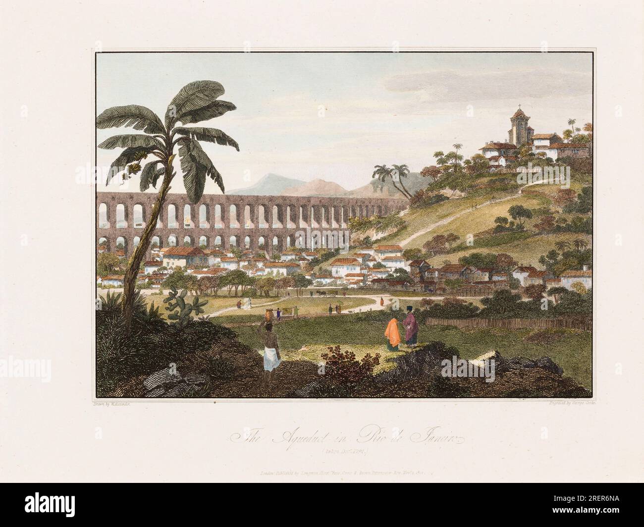 The Aqueduct in Rio de Janeiro (taken Dec.r 1792) 1812 by William ...