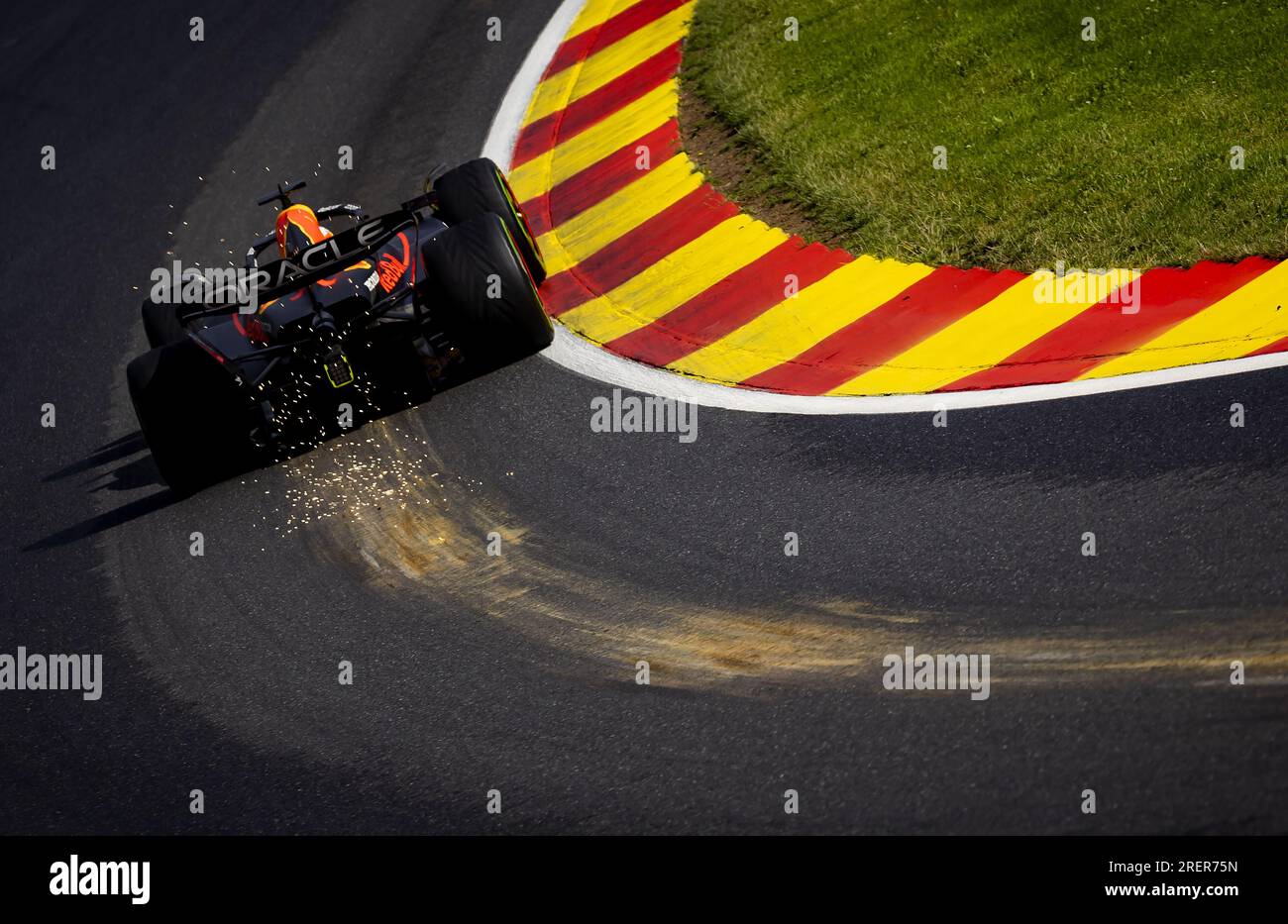 SPA - Max Verstappen (Red Bull Racing) during the sprint race on the ...