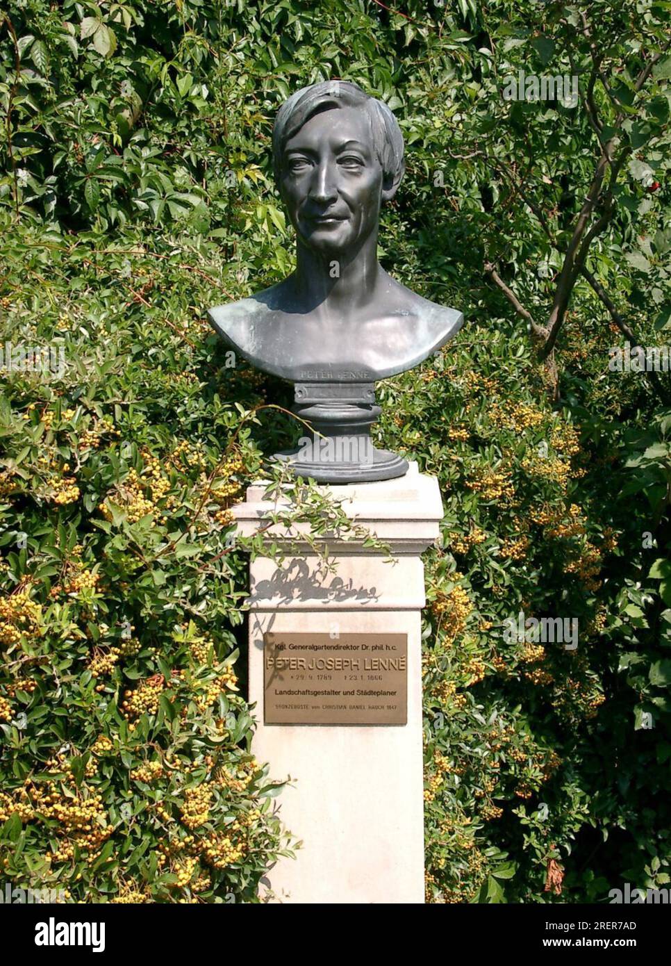 Bust Peter Joseph Lenné 1847 by Christian Daniel Rauch Stock Photo - Alamy
