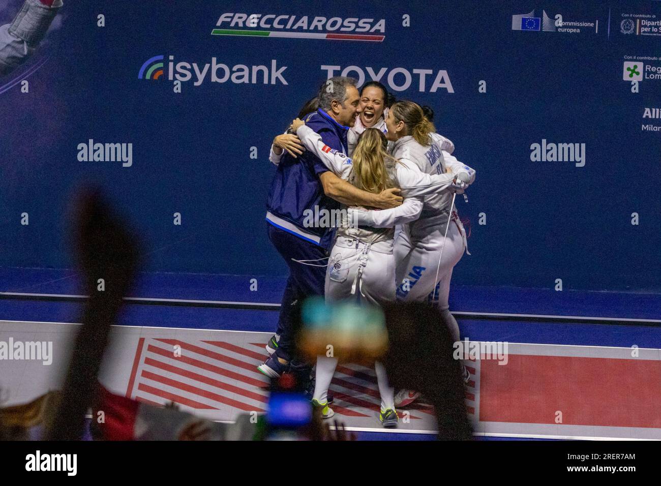 Milan, Italy. 29th July, 2023. Italian team, Favaretto Martina, Volpi ...