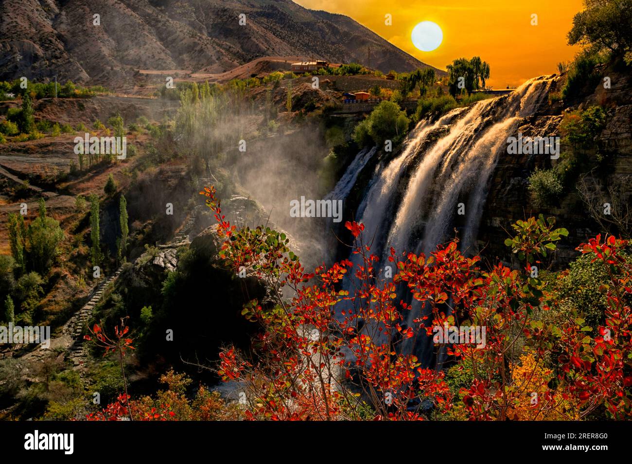 Tortum waterfall is the largest waterfall and it is one of the most ...