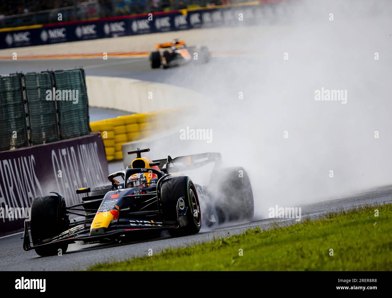 SPA - Max Verstappen (Red Bull Racing) during the sprint race on the ...