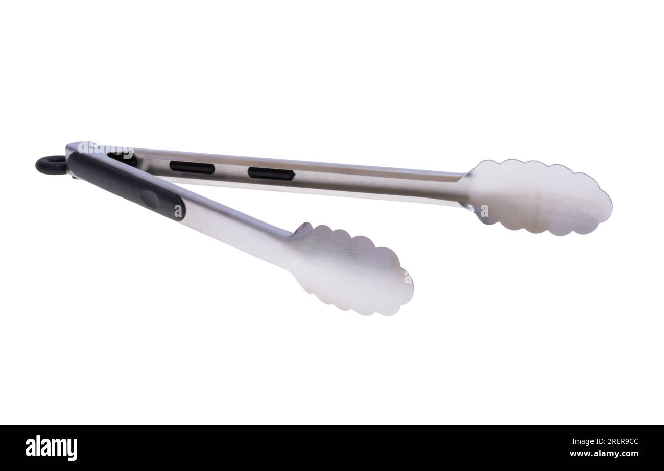 kitchen tongs isolated on white background Stock Photo - Alamy