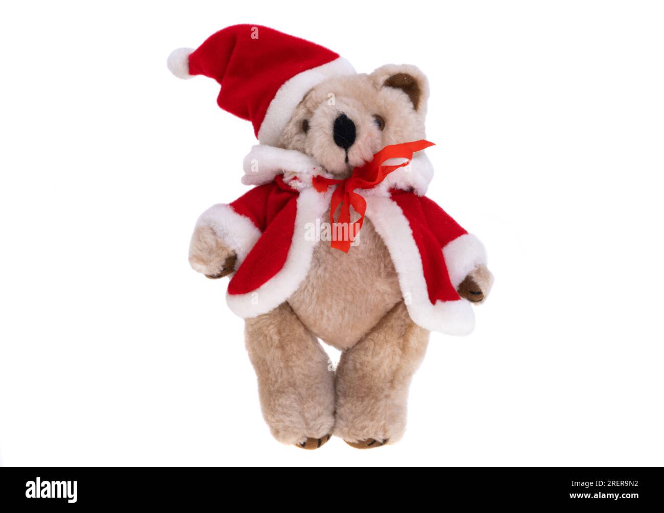 Christmas bear isolated on white background Stock Photo - Alamy