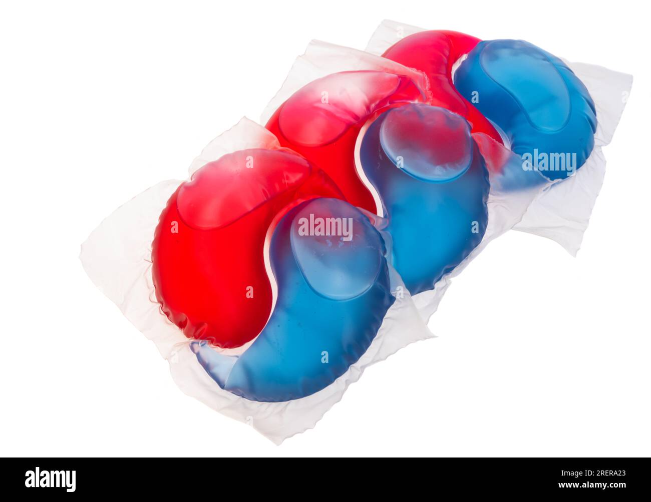 Washing capsules isolated on white background Stock Photo - Alamy