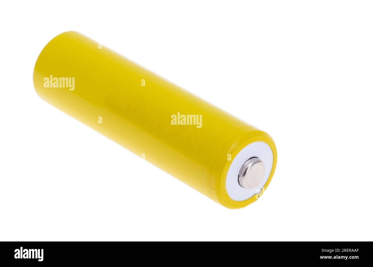 colored batteries isolated on white background Stock Photo - Alamy