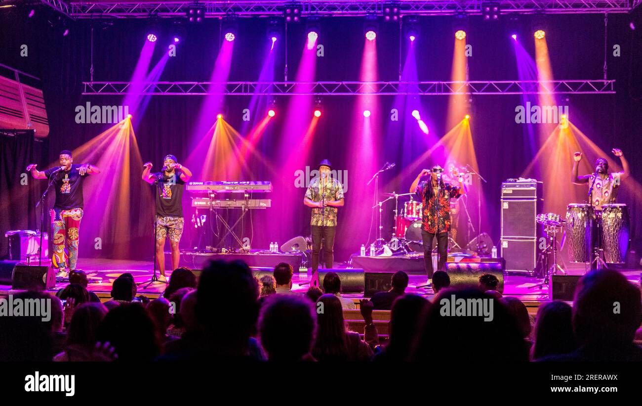 Mokoomba on stage at The Apex Stock Photo - Alamy