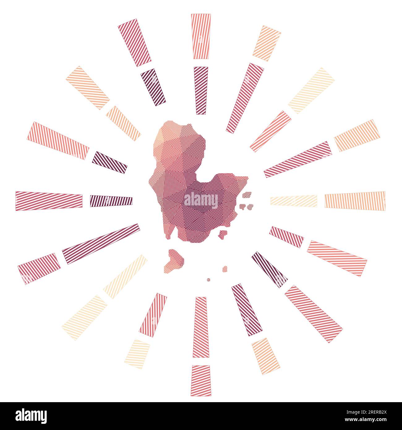 Redang Island sunburst. Low poly striped rays and map of the island ... Redang Island sunburst. Low poly striped rays and map of the island ...