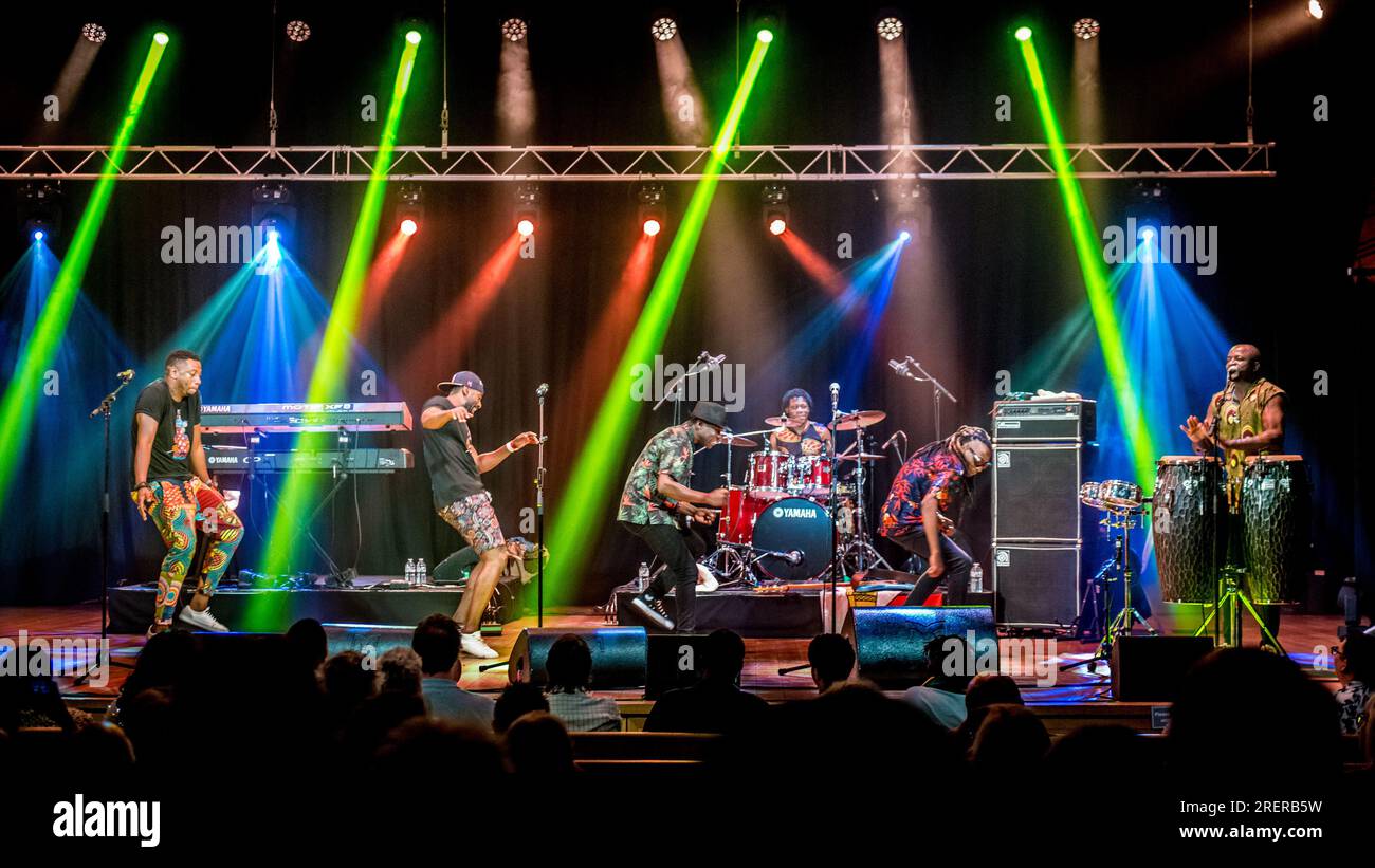 Mokoomba on stage at The Apex Stock Photo - Alamy