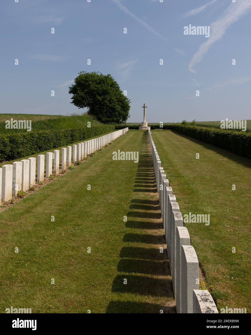 Beaumont Hamel CWGC Cemetery on the Somme Stock Photo - Alamy