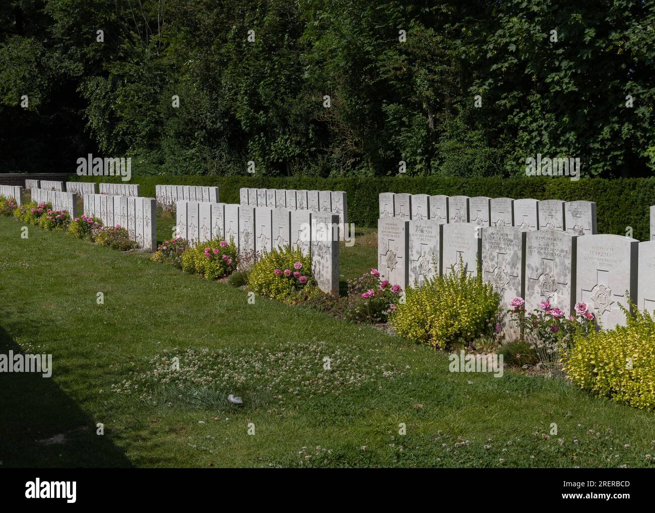 Devonshire Trench CWGC Cemetery on the Somme Stock Photo - Alamy