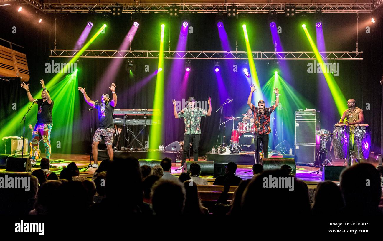 Mokoomba on stage at The Apex Stock Photo - Alamy