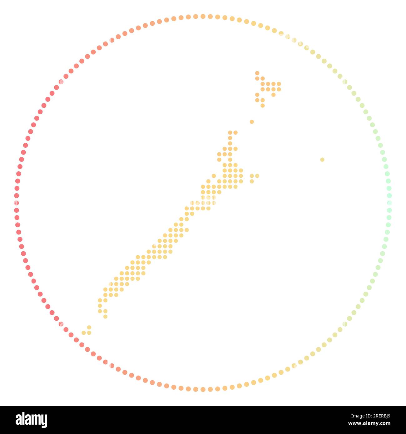 Palawan digital badge. Dotted style map of Palawan in circle. Tech icon ...